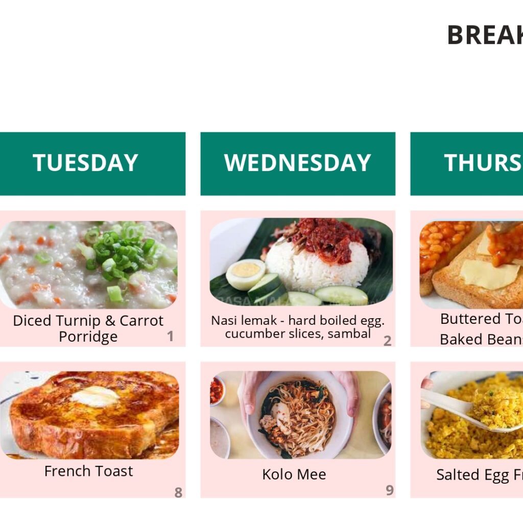 Food Menu - Maple Leaf Kingsley International School